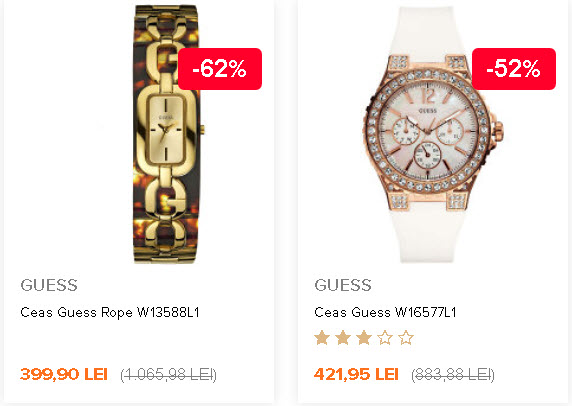 Ceas Guess dama la promotie-Ceasuri originale de firma