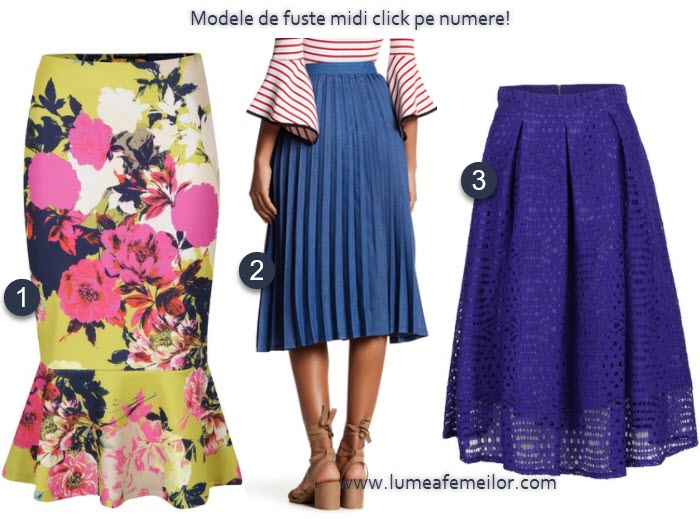 Cum sa porti fuste midi! Idei de styling in toamna 2017! Sezonul ...